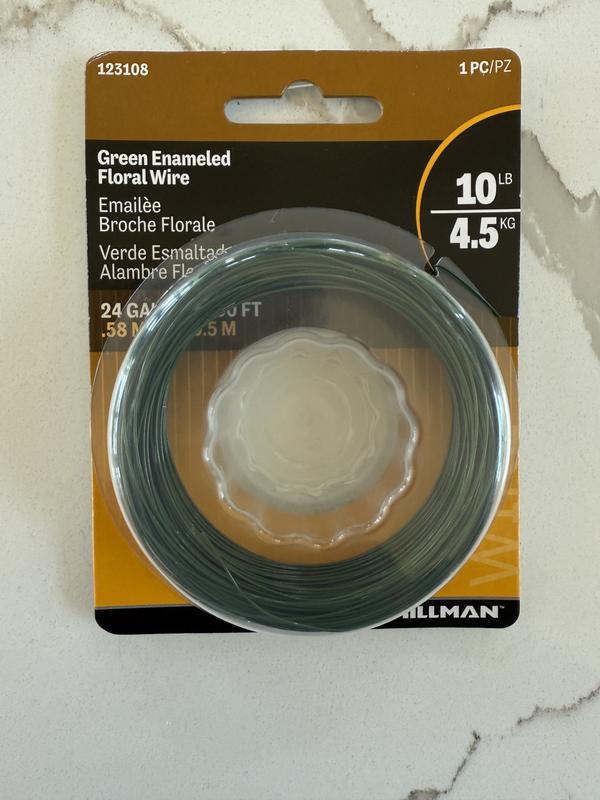 Hillman 10lb 24-Ga x 100-ft Green Enameled Floral Wire 123108 at Lowes.com