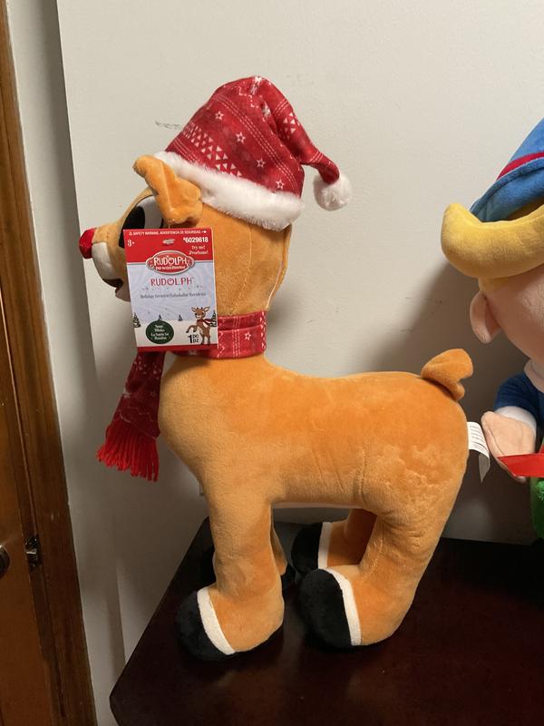 Rudolph 15.35-in Lighted Toys Fabric Plush Toy in the Christmas Decor ...