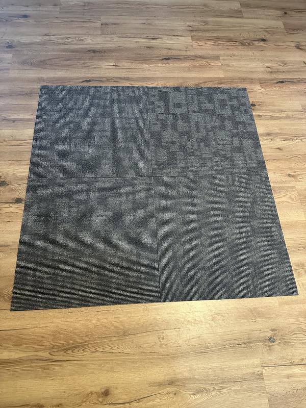 Shaw Sway 24-in x 24-in Modeled Gray Commercial Adhesive Indoor Carpet ...