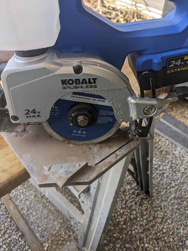 Kobalt 24V 4-in-Blade Cordless Handheld Tile Saw (Battery Included ...