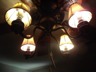 Hunter Adirondack II 52-in Brittany Bronze with Distressed Cherry ...