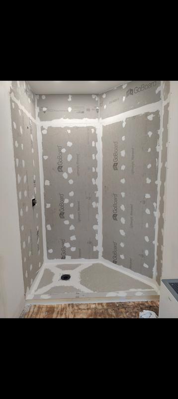 Johns Manville GoBoard 49.5-in W x 49-in L Gray Threshold Rectangle ...