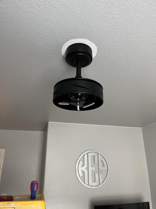 VACZON 48-in Brushed Nickel with Gray Blades Integrated LED Indoor ...