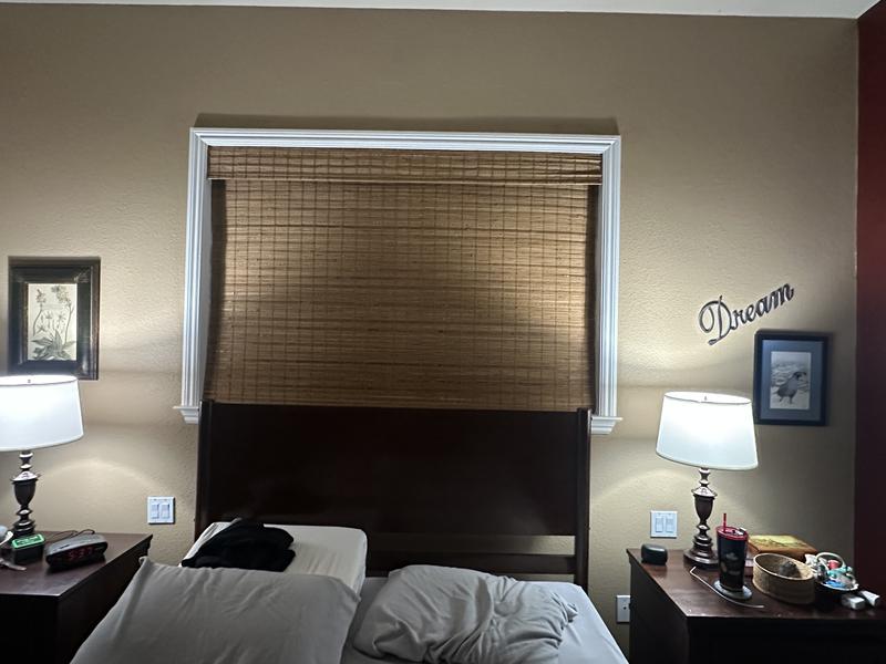 Style Selections Custom Natural Woven Natural Shade 9078 at Lowes.com