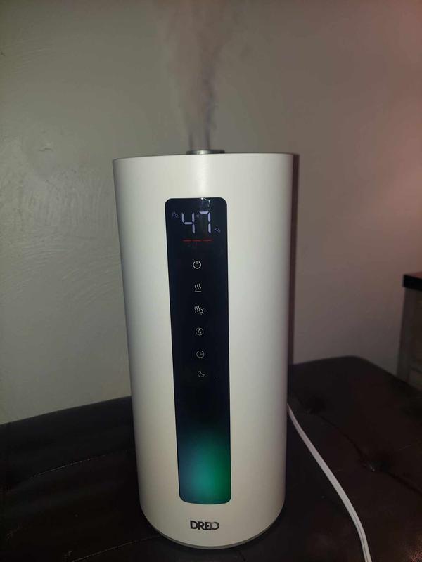 DREO 1.585-Gallon Tabletop Cool Mist/Warm Mist Electronic Humidifier ...