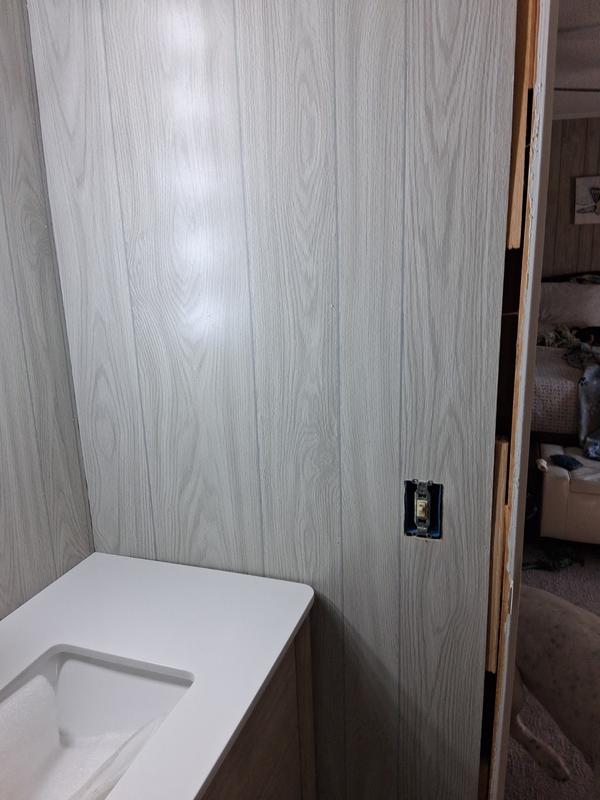 Style Selections 48-in x 96-in Smooth Off-white MDF Wall Panel ( 32-sq ...