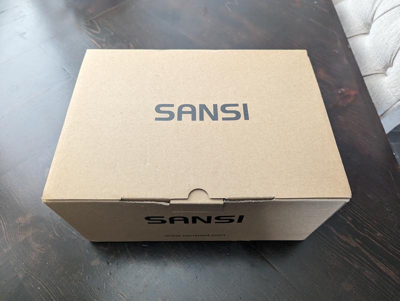 SANSI 180-Degree 700-Wattage Equivalent Hardwired LED Black 2-Head ...