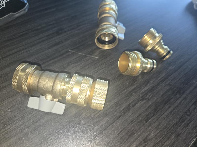 Project Source Brass Quick Connector Set SGY-GAR101 at Lowes.com