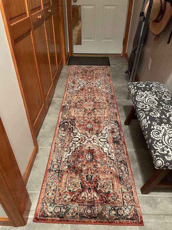 allen + roth with STAINMASTER Jezebel Performance 2 X 8 (ft) Garnet ...