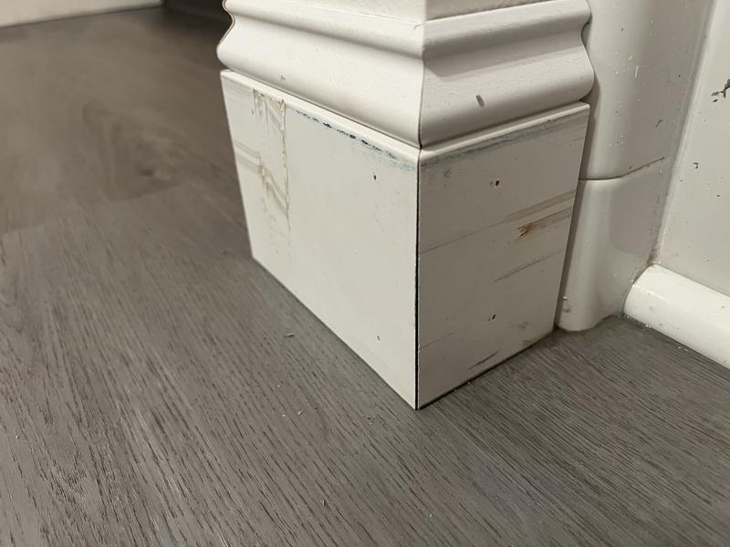 RELIABILT 1/2-in x 5-1/4-in x 12-ft Colonial Primed MDF 163E Baseboard ...