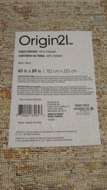 Origin 21 River Embers 5 X 8 (ft) Indoor Abstract Area Rug 670623 at ...