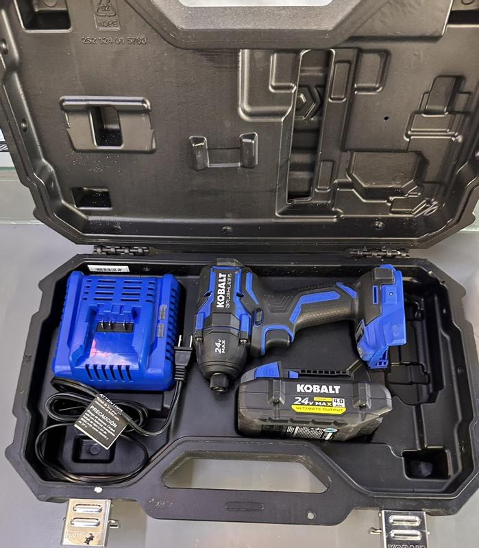 Kobalt XTR 24-volt 1/4-in Brushless Cordless Impact Driver (Battery ...