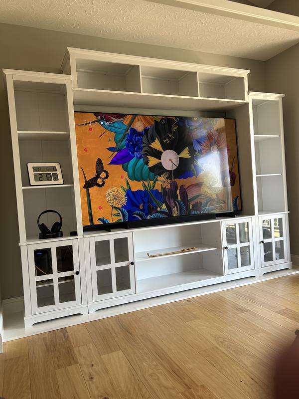 FUFU&GAGA Modern/Contemporary White Tv Cabinet Integrated Tv Mount ...