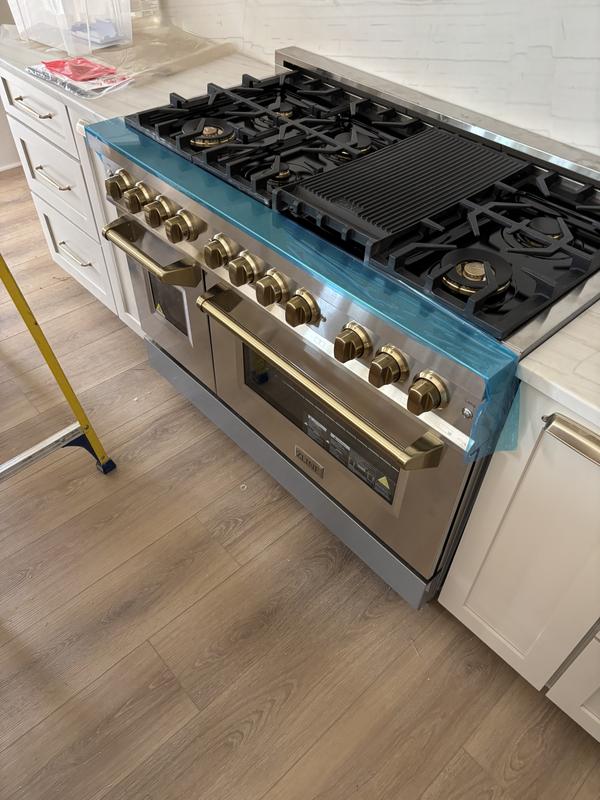 ZLINE KITCHEN & BATH Legacy 48-in 4.2-cu ft / 1.8-cu ft Convection Oven ...