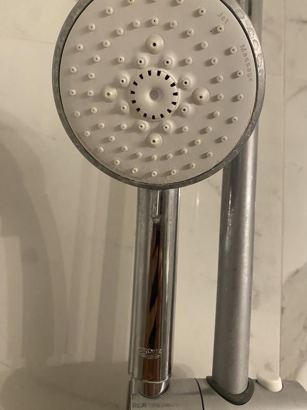 GROHE Retro-Fit Brushed Nickel 1-handle Multi-function Square Shower ...