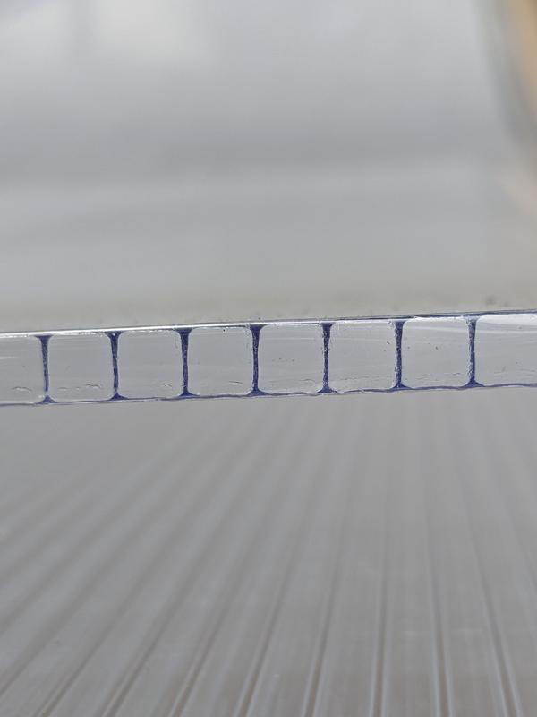 AmeriLux International MultiLite 4-ft x 8-ft Ribbed Clear Polycarbonate ...