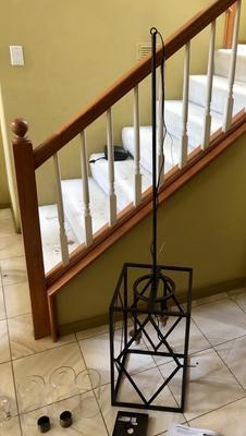 Kichler Solander 3-Light Olde Bronze Traditional Clear Glass Geometric ...