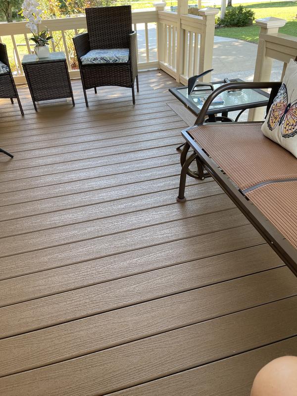 Trex Enhance Basics 1-in x 6-in x 12-ft Clam Shell Grooved Composite ...