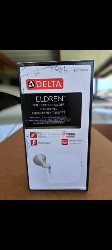 Delta Eldren Spotshield Brushed Nickel Wall Mount Single Post Toilet ...