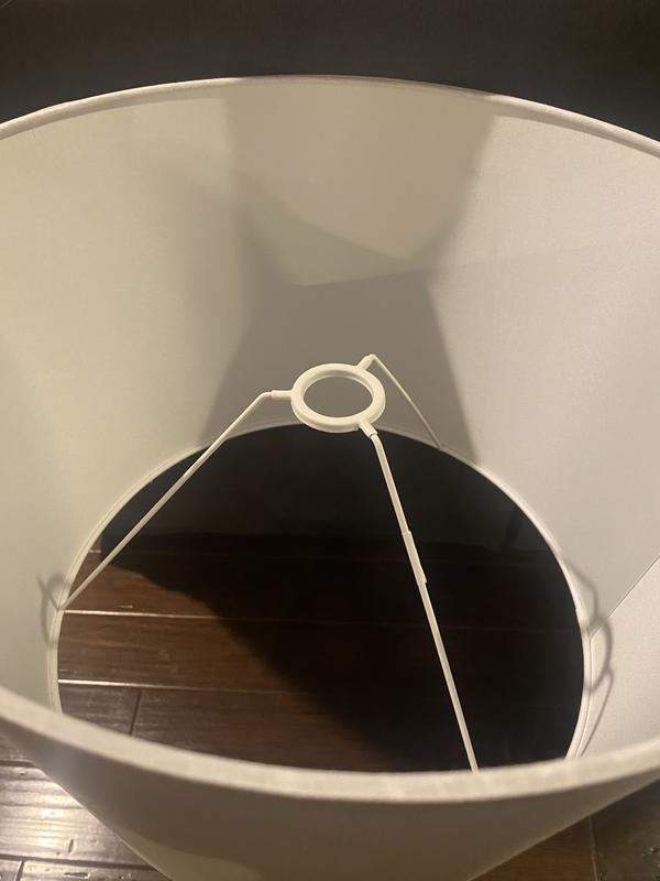 allen + roth 10-in x 15-in White Linen Drum Lamp Shade LSH73 at Lowes.com