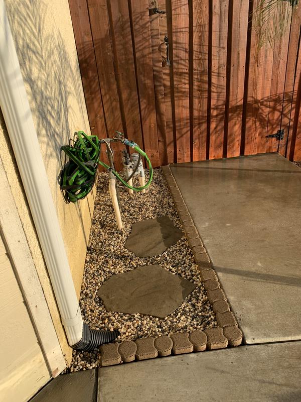 Geometric 12-in L x 3-in W x 3-in H Tan Concrete Straight Edging Stone ...