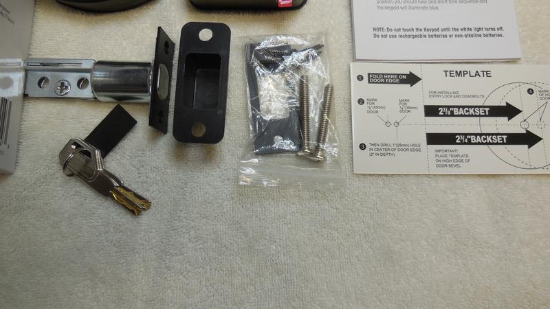 Honeywell Matte Black Electronic Deadbolt Fingerprint Touchscreen ...