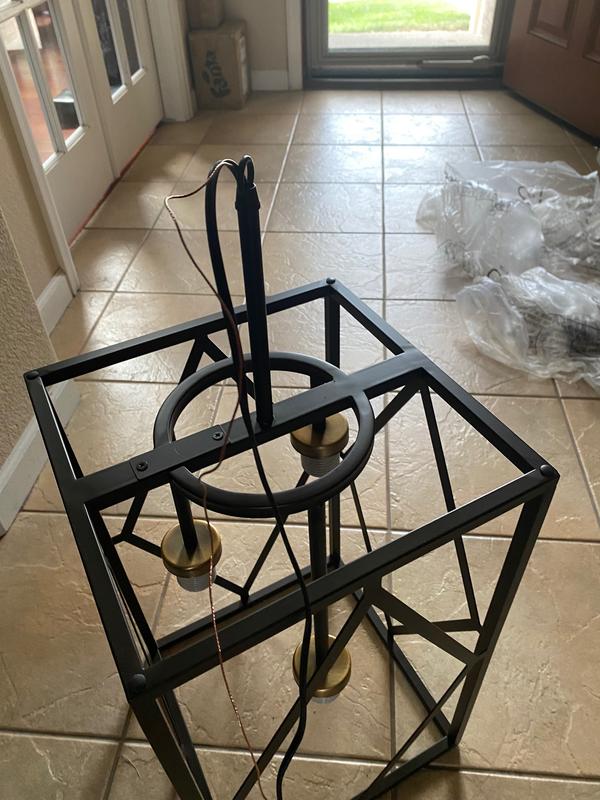 Kichler Solander 3-Light Olde Bronze Traditional Clear Glass Geometric ...