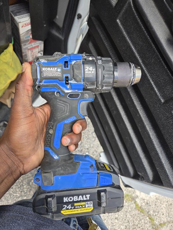 Kobalt Next-Gen 24-volt 2-Tool Brushless Power Tool Combo Kit with Soft Case (1-Battery Included ...