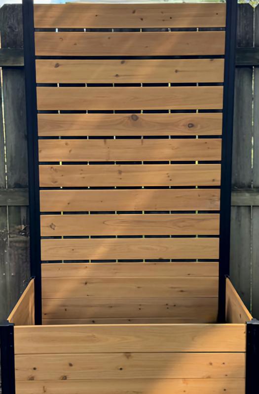 Enclo Privacy Screens Concord 41-in W x 73-in H Wood Planter Box Cedar ...