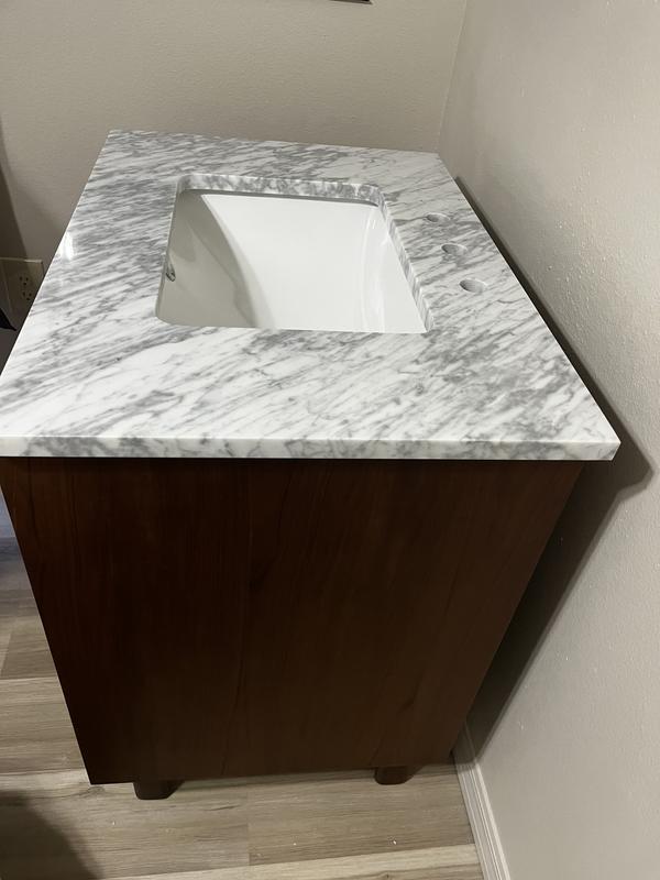 Avanity Carina 48-in Coffee Teak Undermount Single Sink Bathroom Vanity ...