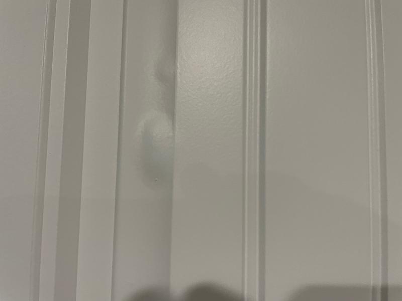 Masonite Cheyenne 30-in x 80-in Cream N Sugar 2-panel Smooth Solid core ...