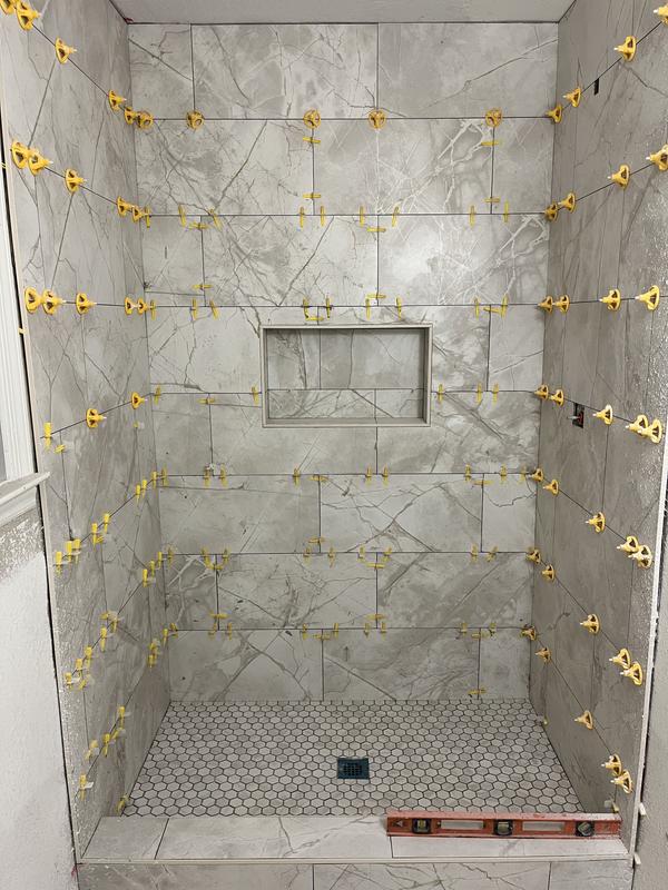 Origin 21 Lucca Chalk 12-in x 24-in Matte Porcelain Marble Look Floor ...