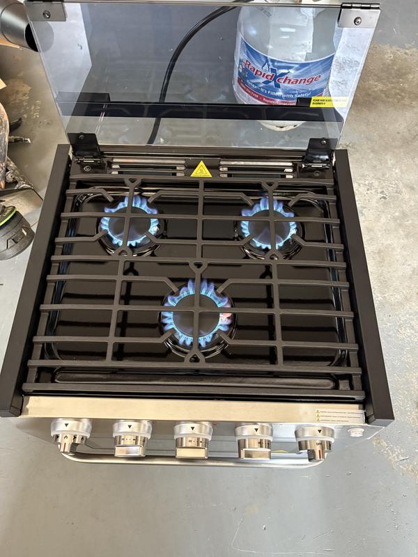 Camplux 21-in 3 burners 1.8-cu ft Slide-In Liquid Propane Gas Range ...