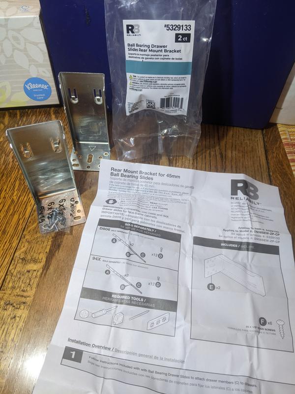 RELIABILT Zinc Plated Steel Slide Bracket D906SEW-ZP-CP at Lowes.com