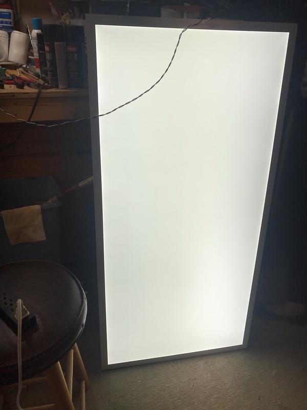 WYZM 4-Pack 4-ft x 2-ft Adjustable Daylight LED Panel Light PL-2X4-4PCS ...