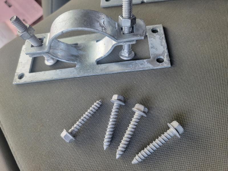 Merchants Metals 2-3/8 in 1-in Galvanized Steel Wood post adaptor For ...