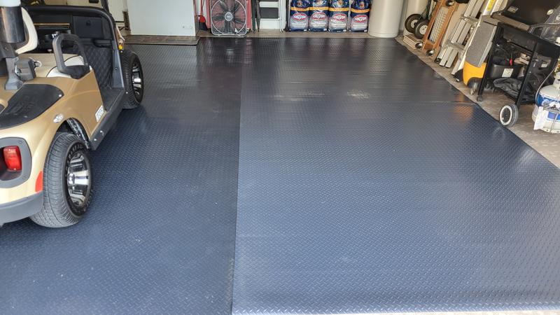 G-Floor 7-1/2-ft x 17-ft x 75-mil T Diamond Plate PVC Garage Flooring ...