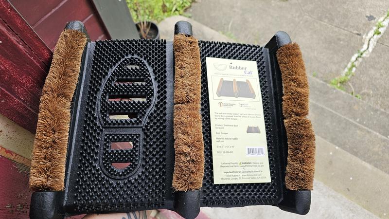 Rubber-Cal 1-ft x 2-ft Brown Coir Rectangular Indoor or Outdoor Home ...