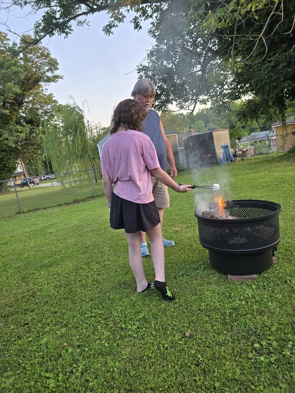 Vicinity 26-in W Iron Round in the Wood-Burning Fire Pits department at ...
