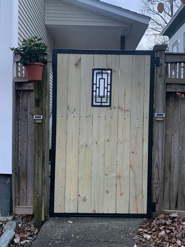 Nuvo Iron 13-in Black Gate frame kit in the Gate Hardware department at ...