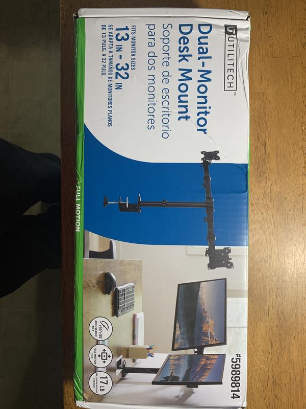 Utilitech Swivel Indoor Surface Device Mount Fits TVs up to 32-in ...