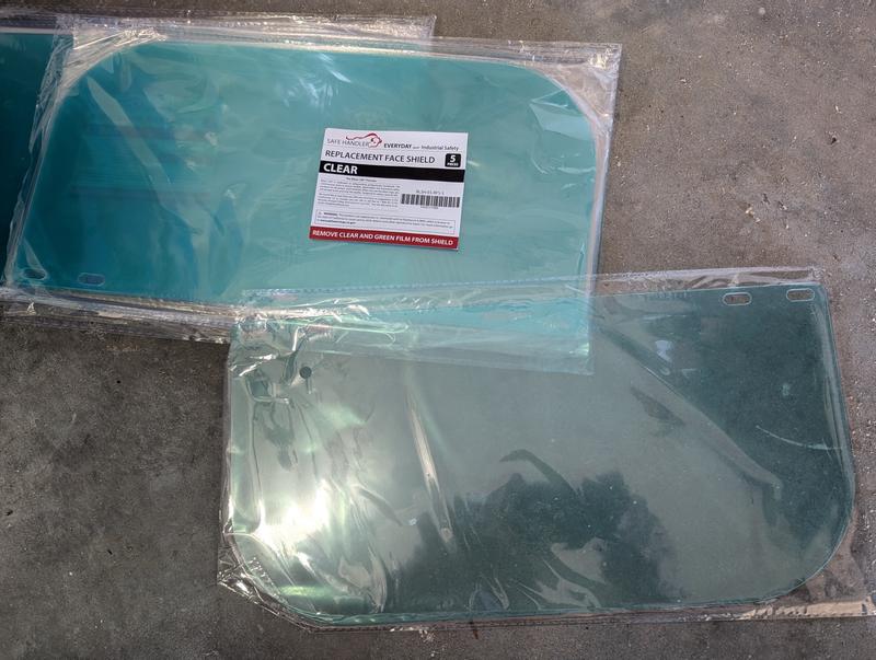 Safe Handler 10-Pack, Replacement Clear Polycarbonate Visor ...