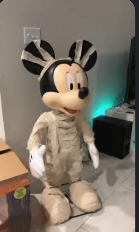 Disney 4-ft Mickey Mouse Mummy Motion Activated Animatronic in the ...