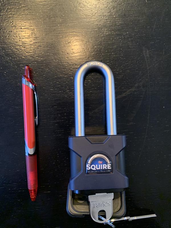 Squire Locks Stronghold Keyed Padlock, 2-9/16-in Wide x 3/4-in Shackle ...