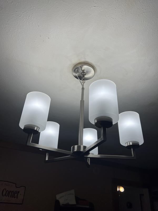 Progress Lighting Rexington 5-Light Brushed Nickel Modern/Contemporary ...
