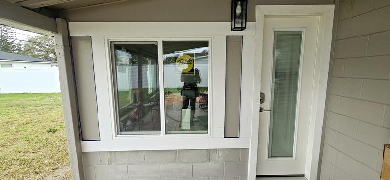 Pella 250 Series 35-1/2-in x 35-1/2-in White Exterior White Interior ...