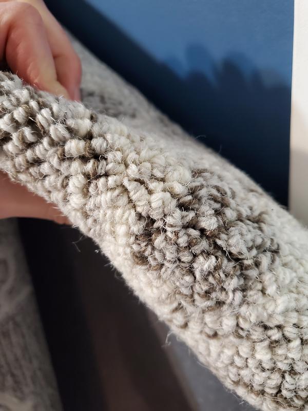 allen + roth Callaway 8 x 10 (ft) Tufted Wool Mocha Rectangular Indoor ...