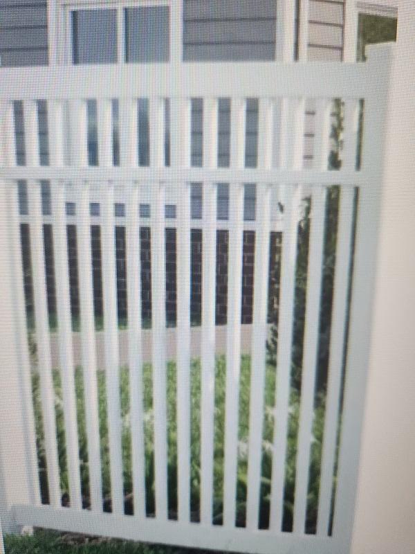 WamBam Fence Windsor 5-ft H x 6-ft W Windsor Fence Vinyl Flat-top Fence ...