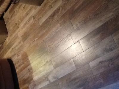 allen + roth Natural Timber Cinnamon 6-in x 24-in Glazed Porcelain Wood ...