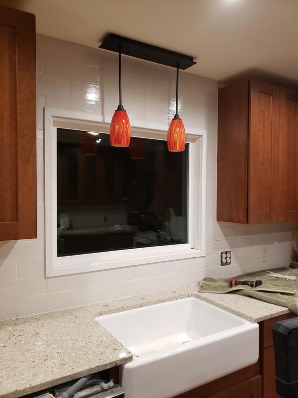 SUPERHUNTER Oil-Rubbed Bronze Traditional Frosted Glass Bell Mini ...